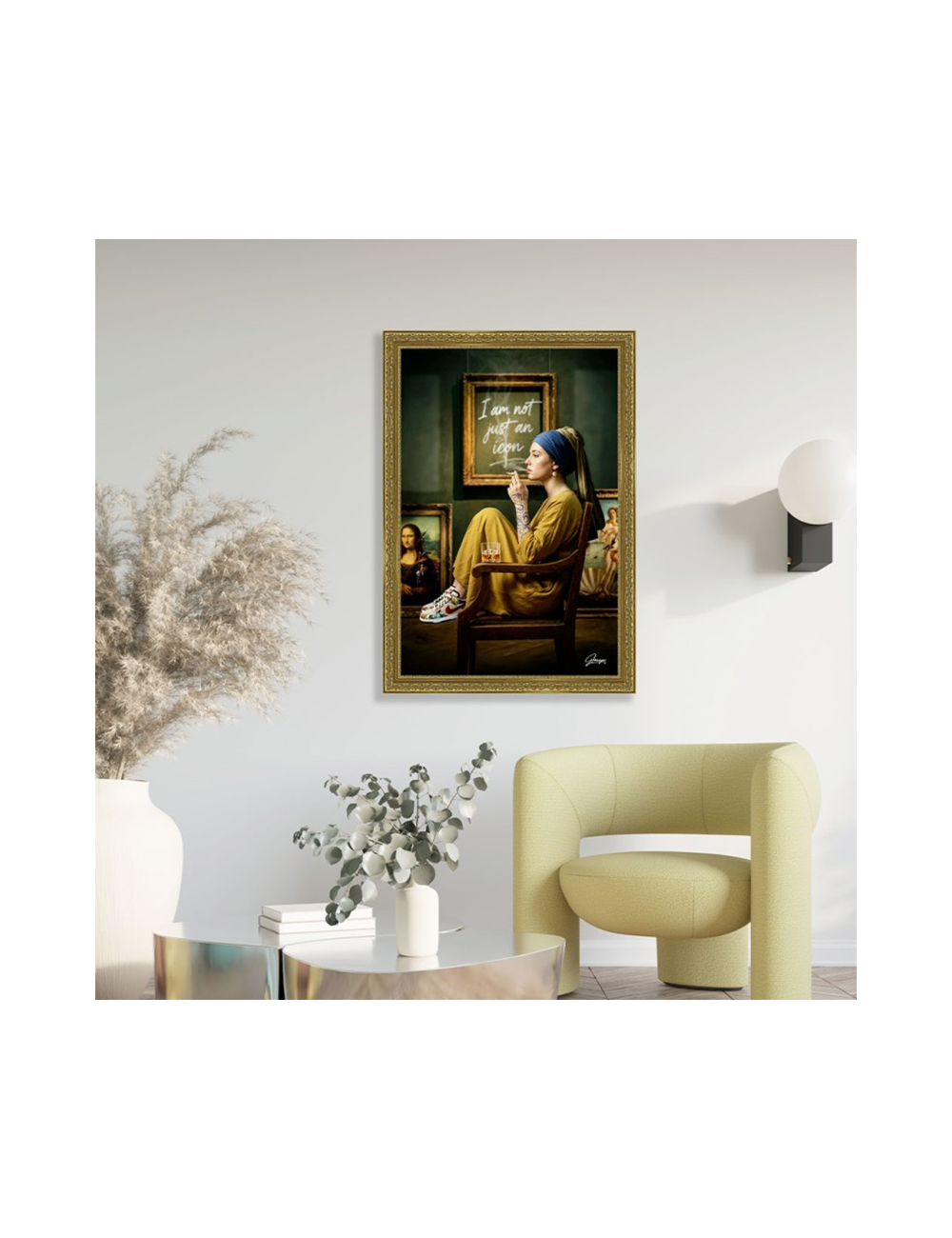 Tableau No Just an Icon Alexandre Granger – décoration murale design