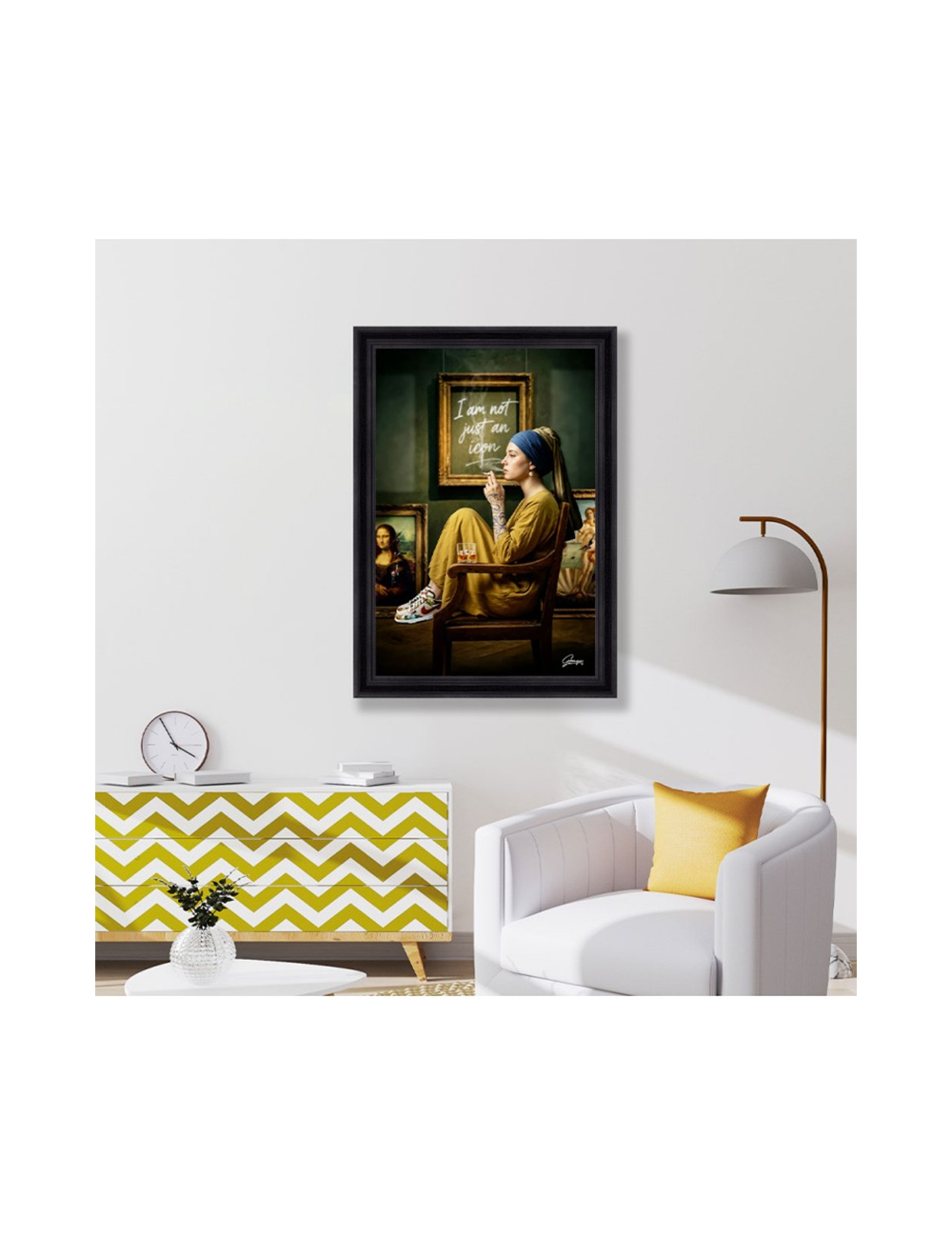 Tableau No Just an Icon Alexandre Granger – décoration murale design